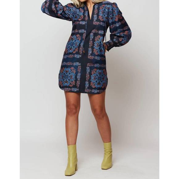 CELINA MOON | Dresses | New Celina Moon Nia Shirt Dress In Navy | Poshmark